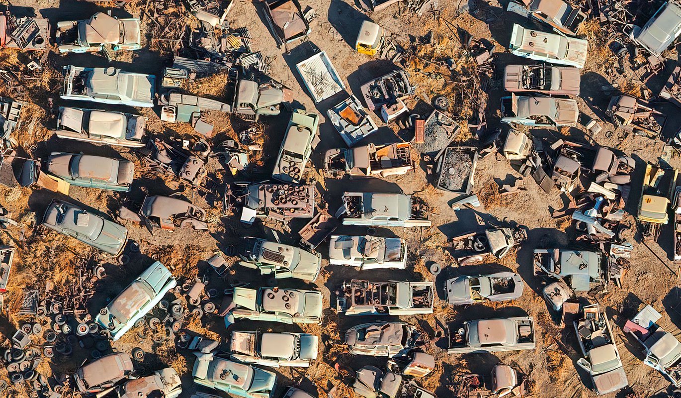 Wrecking Yard | West Coast Aerial Photography, Inc