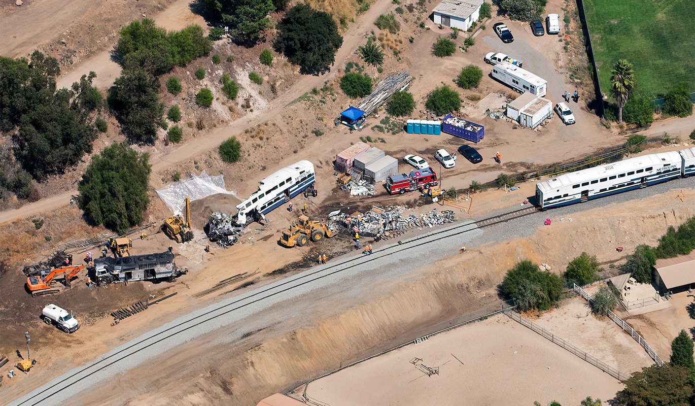 2008 Chatsworth Train Collision - Archival Images | West Coast Aerial ...
