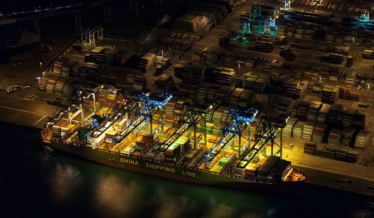 Night in Los Angeles - at the Port of LA and LAX | West Coast Aerial ...