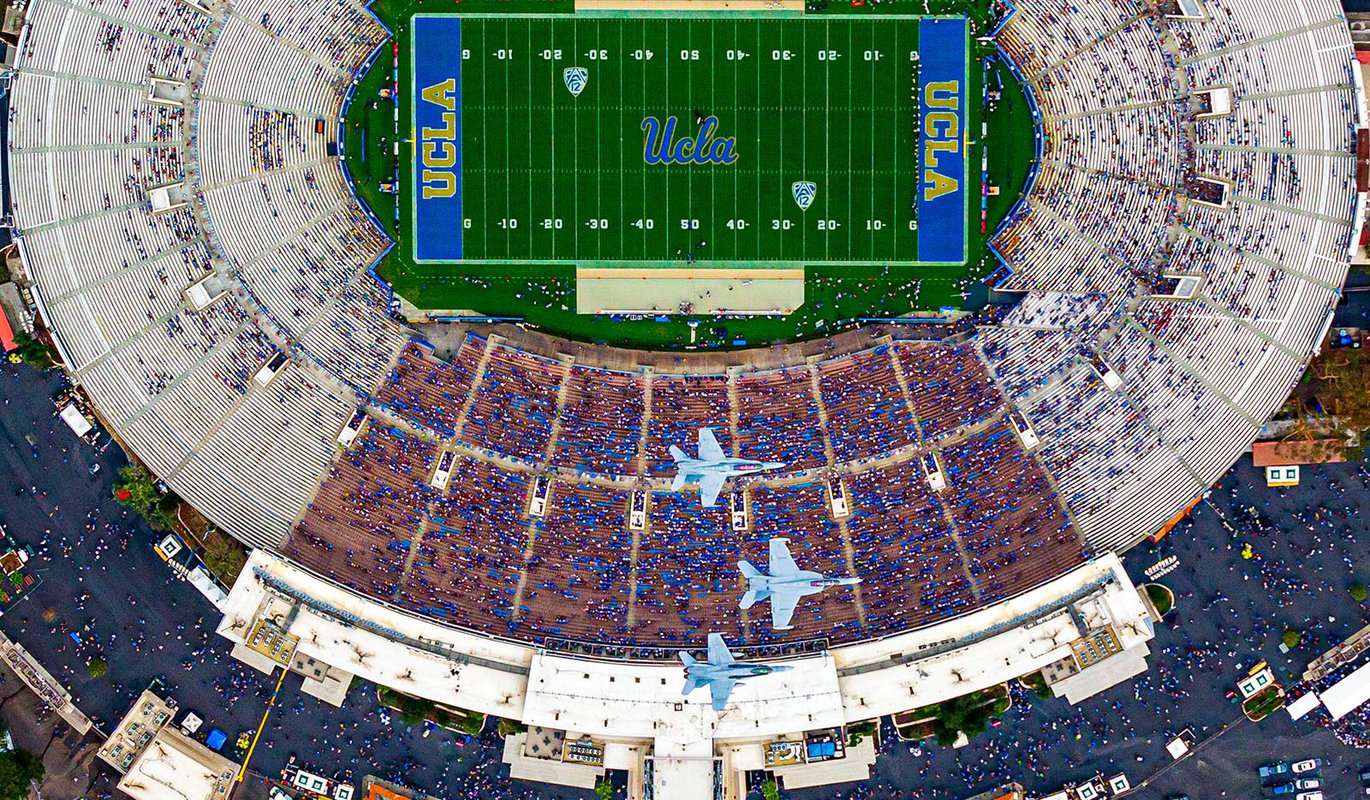 UCLA vs Texas A&M at the Rose Bowl | West Coast Aerial Photography, Inc